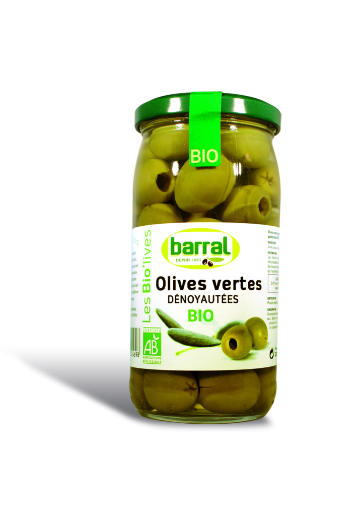 Olives vertes dénoyautées Bio - Barral Olives vertes dénoyautées Bio - Barral